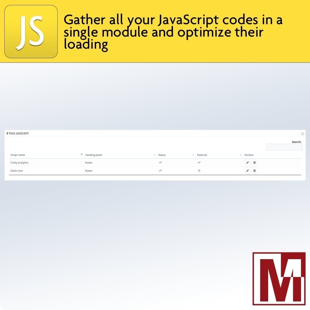 Simply add JavaScript